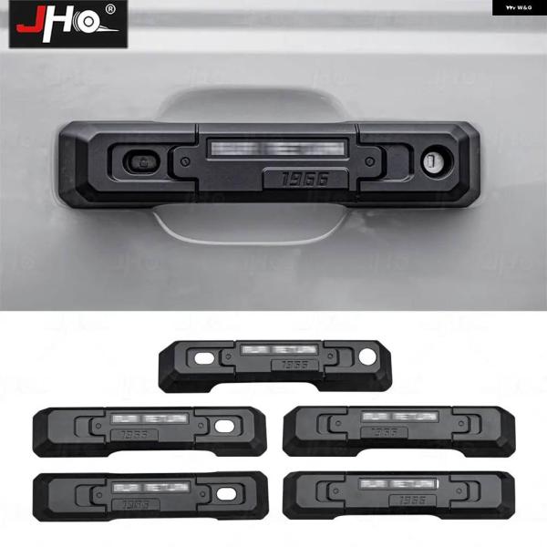 車 ドアハンドル カバー トリム 5個 ブラック デコレーションキット フォード ブロンコ 2022 2023 外装 カスタム パーツ アクセサリーHigh-concerned chemical:NoneMaterial:Aluminium...