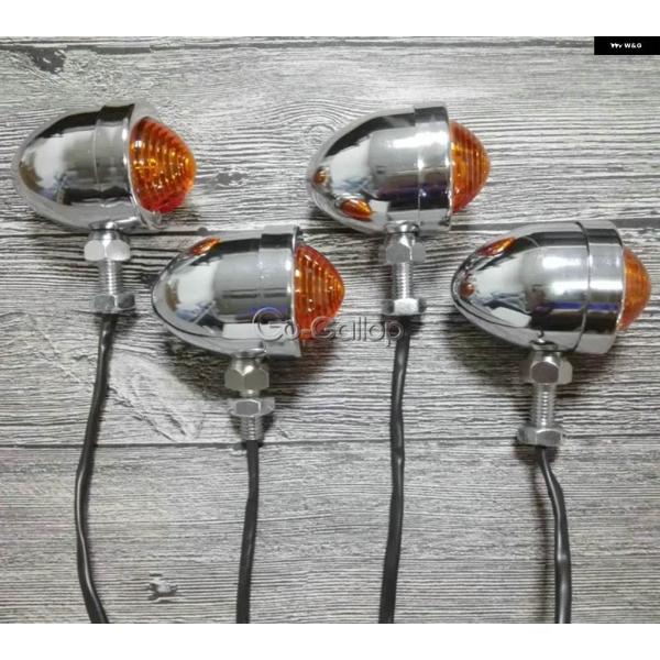 バイク アンバー ウィンカー 4個 ホンダ シャドウ スピリット マグナ VLX600 VT700 VT750 VT1100 VTX 1300 C R S レトロ カスタム パーツ アクセサリーBattery Included:NoHigh...