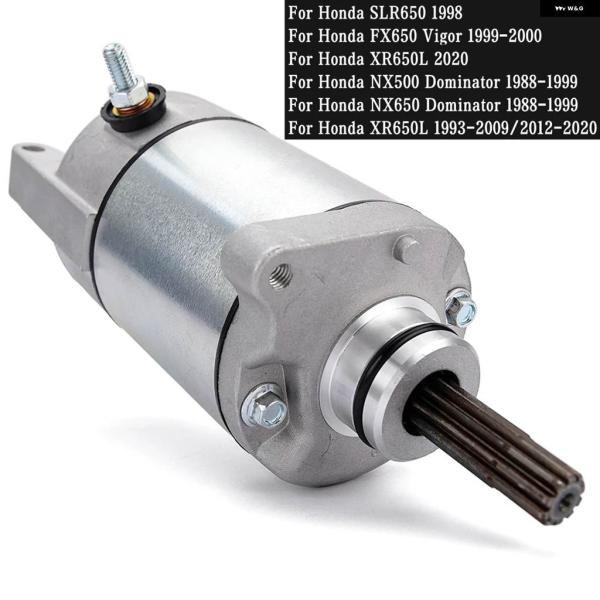 スターターモーター ホンダ SLR650 97-98 FX650 VIGOR FX 650 1999-2000 XR650L 1993-2009/2012-2020 NX500 NX650 DOMINATOR 88-99 カスタム パーツ ...
