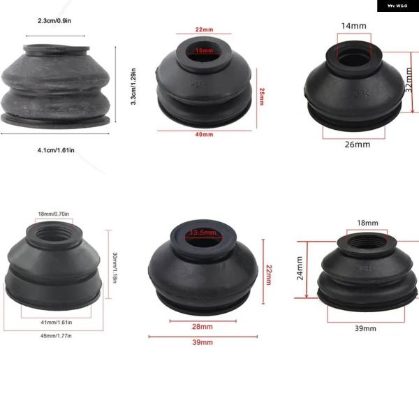 2/1PCS シリコン 2288 タイロッドエンドとボールジョイント ダスト ブーツ カバー 23*33*41MM プラスチック /ゴム メンテナンス カスタム パーツ アクセサリーHigh-concerned chemical:NoneM...