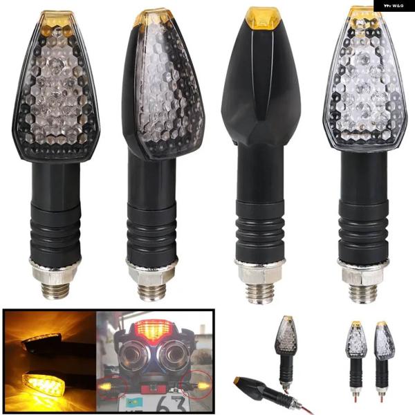 4個 バイク LEDウィンカーロング/ショートウィンカー インジケーター ライトブリンカーフラッシャー カスタム パーツ アクセサリーHigh-concerned chemical:NoneItem Type:Turn Signal Lig...