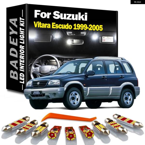 1 CANBUS LED インテリア マップドームライトランプキット スズキ グランド ビターラ エスクード 1999 - 05 LED バルブ カスタム パーツ アクセサリーHigh-concerned chemical:NoneSize...