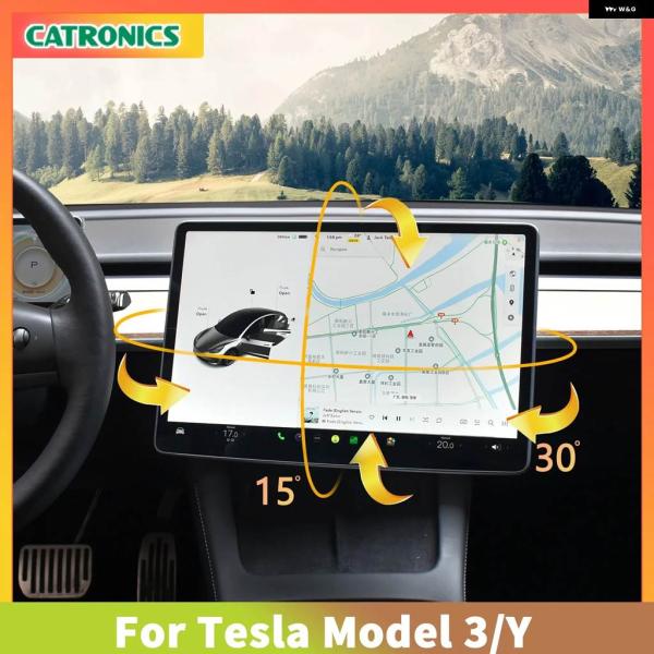 スクリーン スイベル チルト 回転 マウント キット テスラ モデル3 ハイランド Y ジュニパー 2017-2026 4方向スクリーン回転 ブラケット カスタム パーツ アクセサリーSpecial Features:Adjustable,...