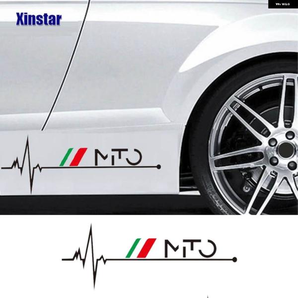 2PCS 車体ビニール ステッカー デカール アルファロメオ ミト オート カスタム パーツ アクセサリーHigh-concerned chemical:NoneCategory:EmblemsType Of Sticker:Car Bod...