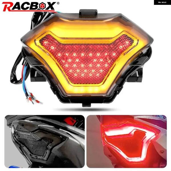 ヤマハ MT07 FZ07 MT03 R3 R25 MT25 LC150 SNIPER150 用 オートバイ LED テールライト アセンブリ ウィンカー DRL ランニングテール ブレーキライト カスタム パーツ アクセサリーBatter...