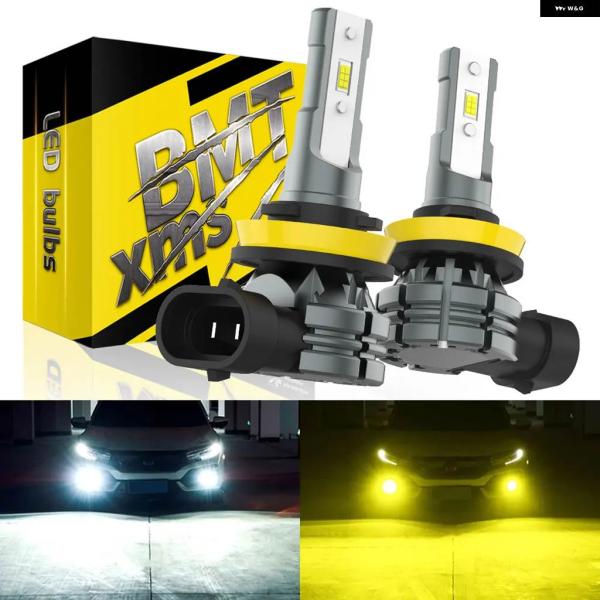 2個 60W 12000LM CANBUS H8 H11 9005 9006 車用LEDライト フォグランプ H9 HB3 HB4 9145 H10 LED フォグランプ 6500K 3000K 12V ダイオード カスタム パーツ アクセ...