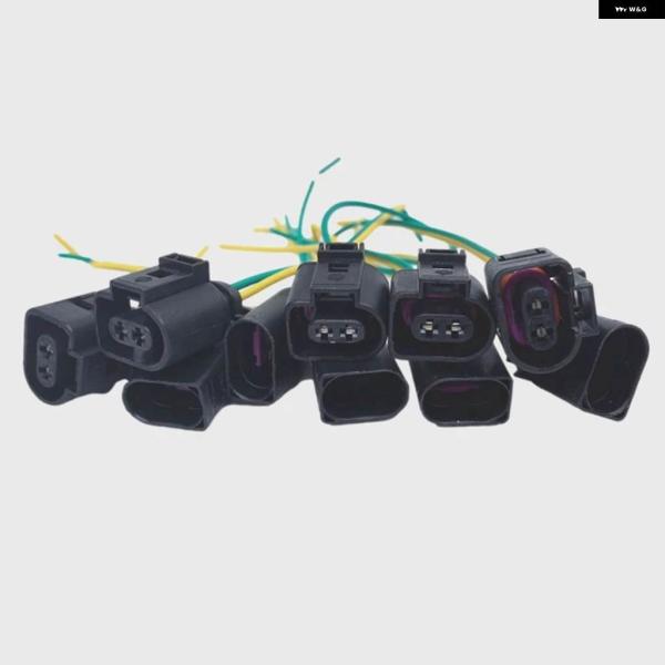 10個 2ピンコネクタ配線 ボルボ FH FM FL スカニア メルセデス ベンツ トラック 用 VW マゴタン ゴルフ ティグアン パサート プラグソケットワイヤー用 カスタム パーツ アクセサリーWire Material:PVCCor...