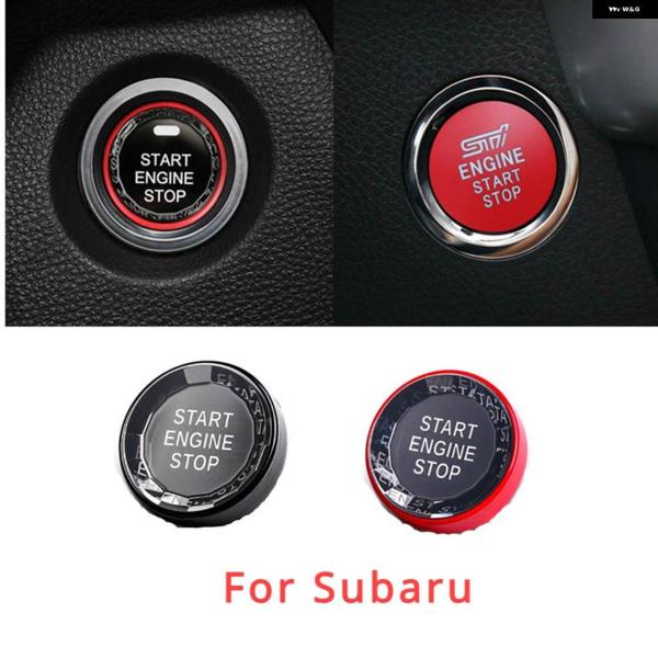スバル インプレッサ フォレスター XV レガシー 2010 アウトバック WRX STI GC8 車用 エンジン スタート ストップ ボタン クリスタル カバー ストライカー カスタム パーツ アクセサリーType Of Sticker:...