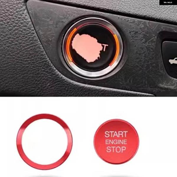 シトロエン C4L スペースツアラー エンジン ワンクリックスタート イグニッション スイッチ ボタン 装飾 ステッカー カバー 用 カスタム パーツ アクセサリーHigh-concerned chemical:NoneSticker Pl...