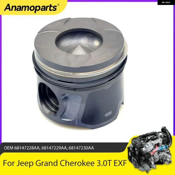 エンジン パーツ ピストン リングセット 3.0L T EXF V6 ディーゼル ジープ グランド チェロキー RAM 150 L630 A630 3.0L 83MM STD オーバーサイズ カスタム パーツ アクセサリーSpecial F...