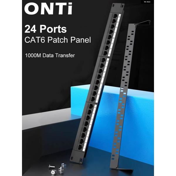 24ポート CAT6 パッチ パネル インラインキーストーン 1U ツールフリーラック マウント ネットワーク パネル 構造化配線用ラベル カスタム パーツ アクセサリーHigh-concerned chemical:NonePackage...