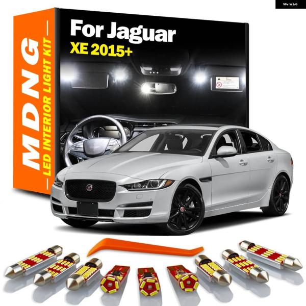 ジャガー XE 2015 - 19 用 11個 CANBUS LED インテリア マップドームルーフ トランク ライトキット 車用 電球 カスタム パーツ アクセサリーHigh-concerned chemical:NoneSize:31m...