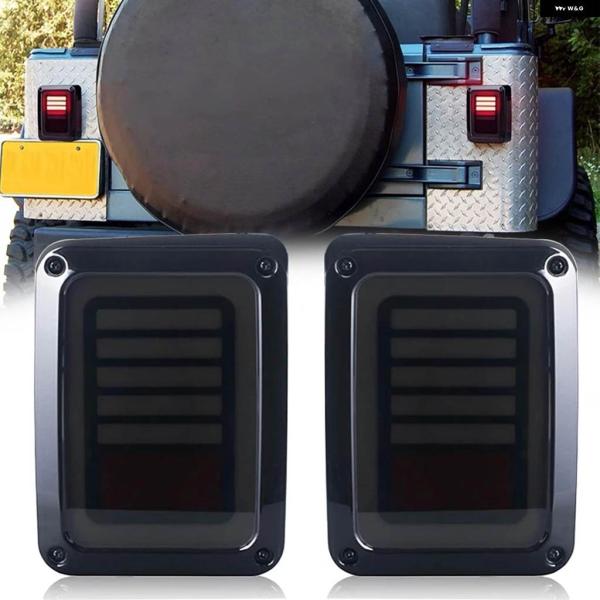 ジープ ラングラー JK 用 LED テールライト 2個 ブレーキ リバース ウィンカー ランプ バックアップ リア パーキング ストップライト DRL 12V 車用 カスタム パーツ アクセサリーHigh-concerned chemic...
