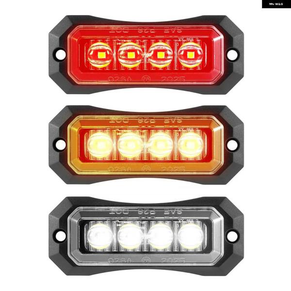 2/4/6LED 12-24V トラックLEDサイド マーカーライト ストロボフラッシュハザード灯 防水 レンズ トラック トレーラー用 フラッシュライト カスタム パーツ アクセサリーHigh-concerned chemical:Non...