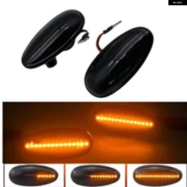 三菱 パジェロ モンテロ /ショーグンMK3スペースワゴン用 LEDダイナミック サイドマーカーシーケンシャルブリンカー インジケーター ウィンカーライト2個 カスタム パーツ アクセサリーHigh-concerned chemical:N...
