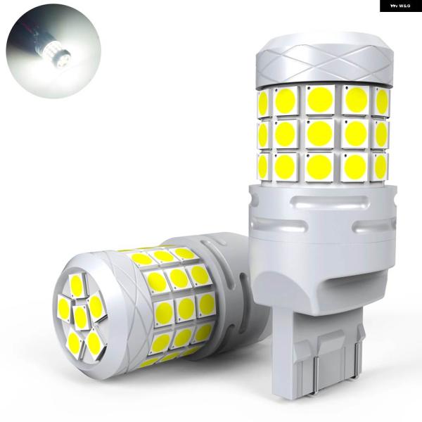 2個W21W LED レッドオレンジ T20 7443 SRCK 7440 W21/5W LED バルブ 車用ウィンカーランプ ブレーキ リバース テールライト ホワイト 12V カスタム パーツ アクセサリーHigh-concerned ...
