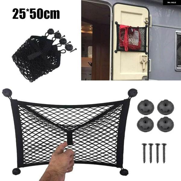 トランク 収納 ネット 超大型伸縮性 収納 ネット トラック RV車キャンピングカーボート用 25 * 50CM カスタム パーツ アクセサリーHigh-concerned chemical:NoneModel Name:Car Stora...