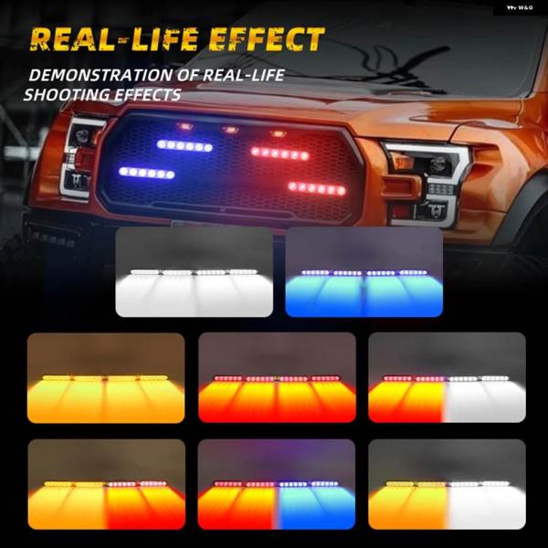 6 LED ライトバー LED ストロボライトダイナミックストロボライトキット カーライトアクセサリー複数ライトモードアッパーライト システム カスタム パーツ アクセサリーHigh-concerned chemical:NoneVolta...