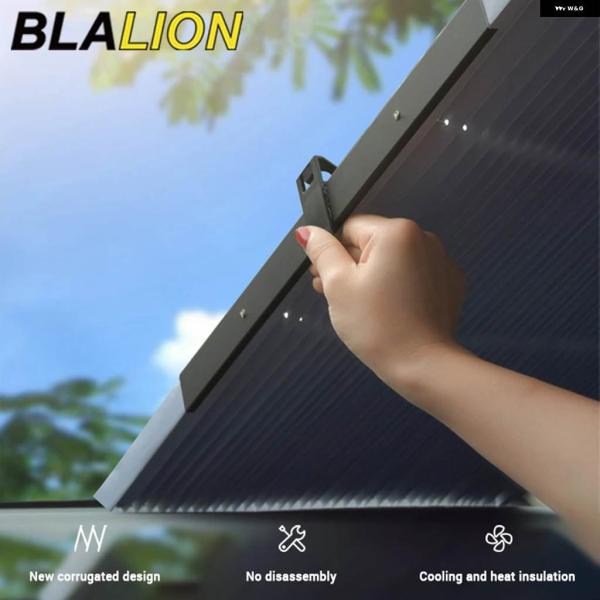 フロントガラス格納式サンカーテンセット フロント/リア ウィンドウ用サン プロテクター UV反射サンバイザーカバー カスタム パーツ アクセサリーProduct application scenarios:OtherCraft of Wea...