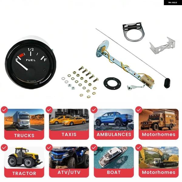 オイルフロートポイント式燃料計 52MM 車両は12V/24V電圧 システム 正確燃料レベル表示 カスタム パーツ アクセサリーHigh-concerned chemical:NoneOrigin:Mainland ChinaOil Flo...