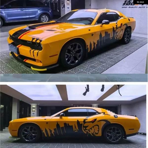 ダッジ チャレンジャー SRT 専用車体サイド ステッカー カスタムスポーツ デカール カバー チューニング カスタム パーツ アクセサリーHigh-concerned chemical:NoneCategory:StickersType ...