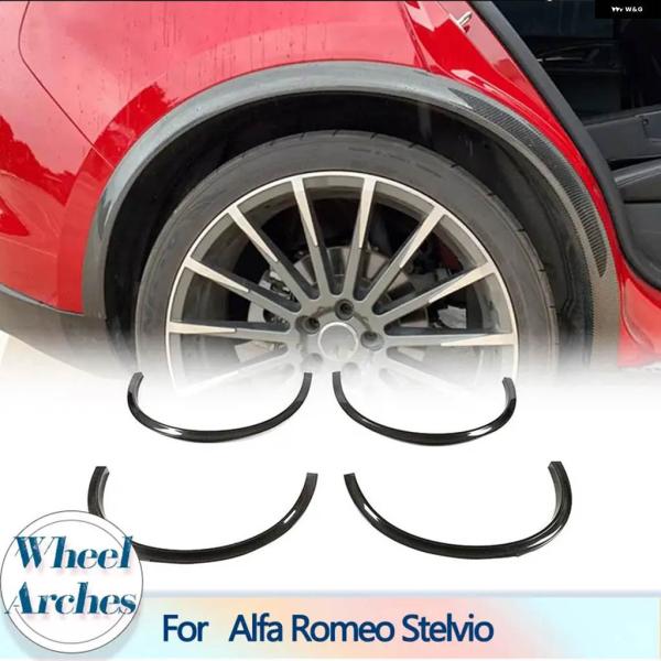 カーボンホイールアーチアイブロウ アルファロメオ ステルヴィオ 2017-2019 FRP製ホイールアーチ マッドガード トリム プロテクター カスタム パーツ アクセサリーHigh-concerned chemical:NoneCount...