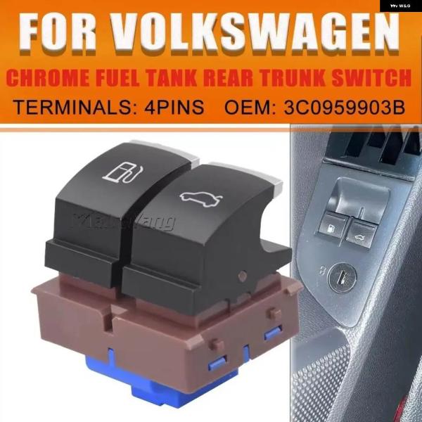 3C0959903B ガス燃料タンクスイッチ オイルキャップ ドアリリースキー トランク ボタン VW フォルクスワーゲン パサート B6 B7 ジェッタ イオス 35D959903 カスタム パーツ アクセサリーHigh-concerne...