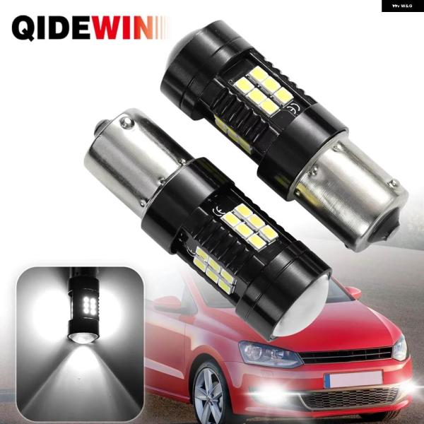 2個LED バックライト バルブ ランプ P21W BA15S CANBUS VW パサート B5 B5.5 B6 ゴルフ MK3 MK4 MK5 MK6 3 4 5 6 ポロ 6N 6R 9N トゥーラン カスタム パーツ アクセサリーH...