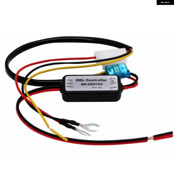 HAUSNN DRL コントローラ ー 車用LED デイタイム ランニングライト リレー ハーネス 調光器ON/OFF 12-18V フォグライト コントローラ ー カスタム パーツ アクセサリーHigh-concerned chemica...