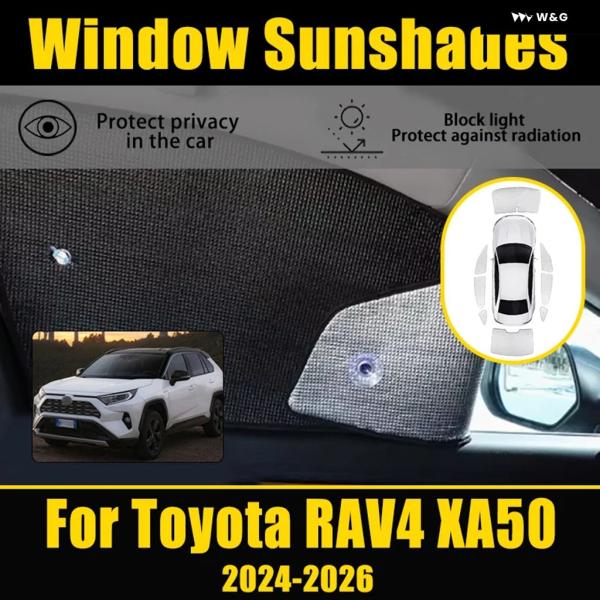 車用 リフレクター シェード バイザー トヨタ RAV4 XA50 スズキ アクロス 2024~2026 2025 オートカーテンサンシェード アクセサリー UVカットツール カスタムパーツ アクセサリー 交換用部品Hign-concern...