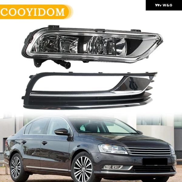 VW フォルクスワーゲン パサート B7 2012-16 フロント バンパー フォグランプ フォグランプ グリル カバー 3AD941699 3AD941700 カスタムパーツ アクセサリー 交換用部品Hign-concerned Chem...