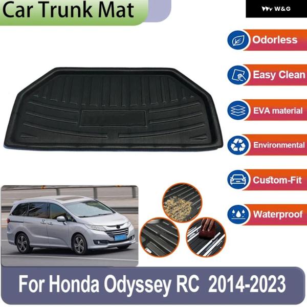ホンダ オデッセイ RC 2014-2023 2015 車用リア トランク マット 防水 ライナー トランク カバー ブーツ ラグ カーパーツ EVA素材 カスタムパーツ アクセサリー 交換用部品Hign-concerned Chemica...