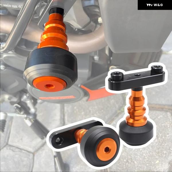 バイク アクセサリー DUKE 125 200 390 250 フレーム スライダー クラッシュ プロテクター 落下 DUKE390 DUKE250 エンジン パッド カバー カスタム パーツ アクセサリーHign-concerned Ch...