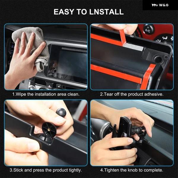 トヨタ FJ クルーザー 2007-21 ダッシュボード 収納 ボックス トレイ 車内 収納 アクセサリー 携帯電話 ホルダー 付き ABSアクセサリー カスタム パーツ アクセサリーHign-concerned Chemical:None...