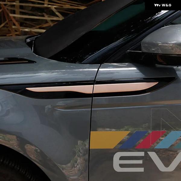 ランドローバー レンジローバー イヴォーク L551 2019-21 ABS マットブラック カーフェンダー サイド エアベント アウトレット カバー トリム ステッカー カーアクセサリー カスタム パーツ アクセサリーHign-conce...