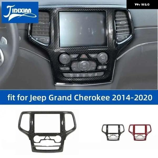 ジープ グランド チェロキー 2019 2020 カーセンター コンソール ナビゲーションGPS パネル デコレーションカバー インテリア アクセサリー カスタム パーツ アクセサリーHign-concerned Chemical:None...