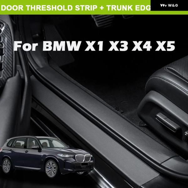 BMW X1 U12 X3 X4 X5 車ドアシル プロテクター プレート リア トランク バンパー ストリップ シル ステッカー 傷防止カバー アクセサリー カスタム パーツ アクセサリーHign-concerned Chemical:N...