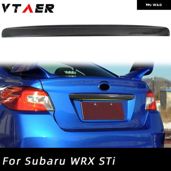 スバル WRX/ WRX STI 2015-21 アクセサリー ABS カーボン スタイル 外装 リア トランク リッドカバー トリム 1個 カスタム パーツ アクセサリーHign-concerned Chemical:NoneExtern...
