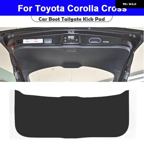 トヨタ カローラ クロス 2020-2023 2024 2025 カー トランク テールゲート キック パッド レザー アンチキック 汚れ防止 トランク ドアマット プロテクション カスタム パーツ アクセサリーTypes of Car F...