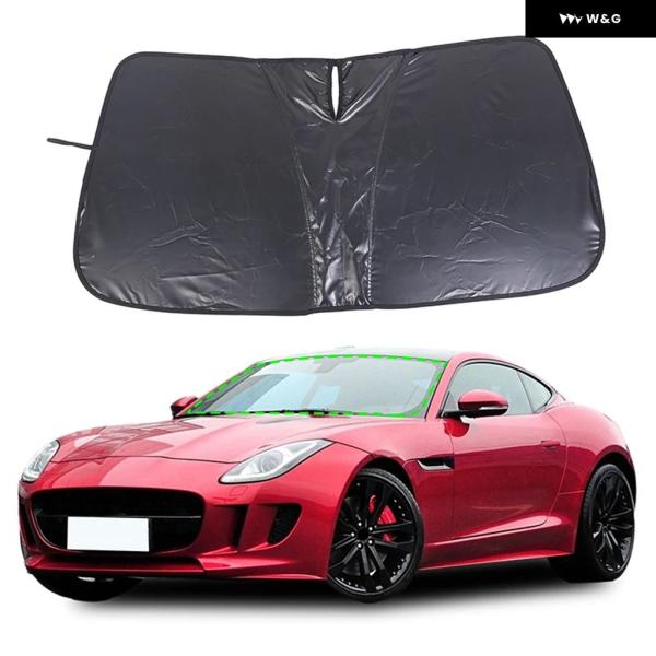 ジャガー F-TYPE 2013-2024 カー スタイリング シルバー フロントガラス サンシェード カーソーラープロテクション パッド カーアクセサリー カスタム パーツ アクセサリーHign-concerned Chemical:No...