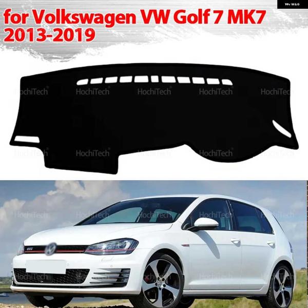 フォルクスワーゲン VW ゴルフ 7 MK7 2013-2019 アクセサリー ダッシュボード サンシェード カーペット ダッシュボード カバー パッド カーペットアクセサリー カスタム パーツ アクセサリーHign-concerned C...