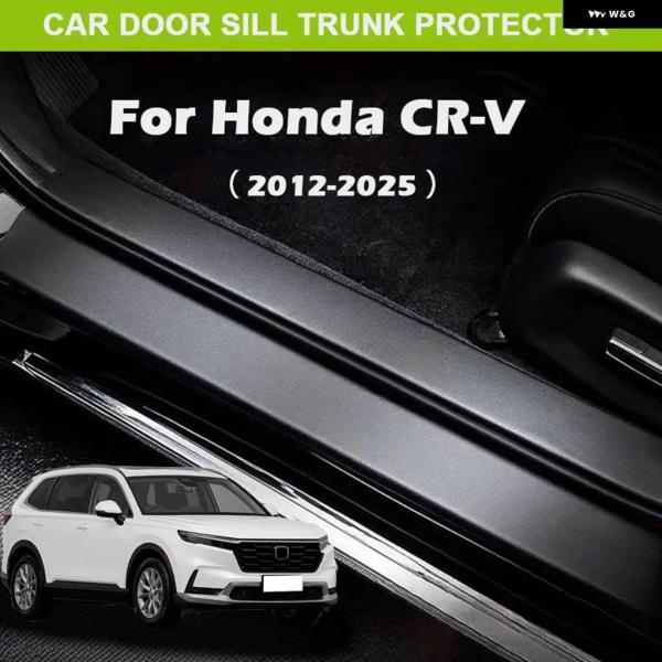 ホンダ CR-V CRV 2012-2025 車ドアシルスカッフ ステッカー トランク パネル ガード プロテクター トリム 傷防止 外装 パーツ 装飾 カスタム パーツ アクセサリーHonda CR-V CRV 2012-2025 Car...