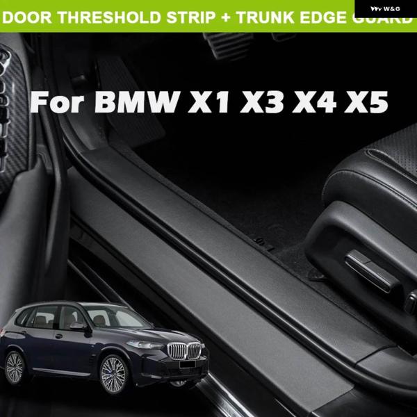 BMW X1 U12 X3 X4 X5 車ドアシル プロテクター プレート リア トランク バンパー ストリップ シル ステッカー 傷防止カバー アクセサリー カスタム パーツ アクセサリーBMW X1 U12 X3 X4 X5 Car D...