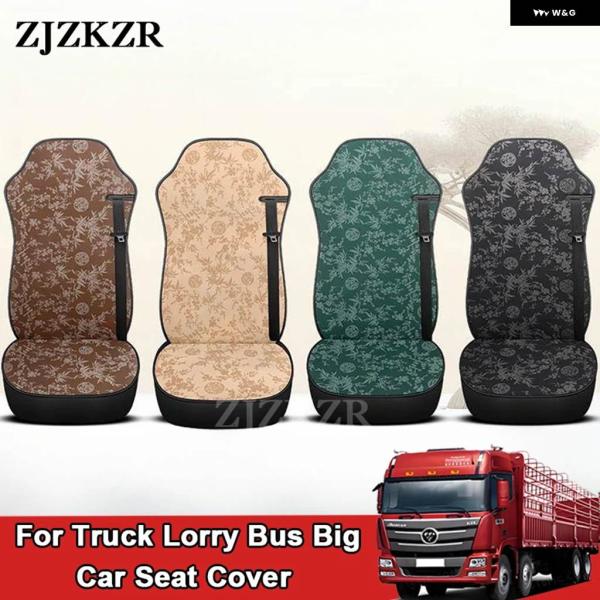 トラック 大型 トラック バス 大型車シートカバー リネン 滑り止め 通気性 汎用 高耐久 防水 シートカバー 商バン カスタム パーツ アクセサリーTruck Lorry Bus Big Car Seat Cover Linen Anti...