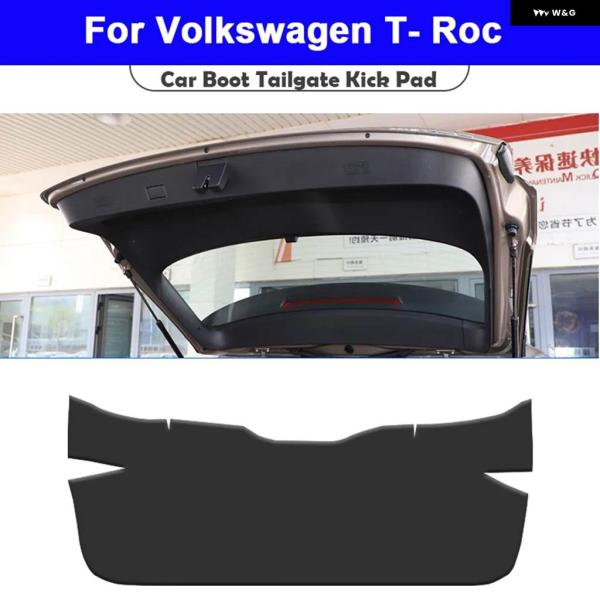 VOLKSWAGEN VW T-ROC 2018-2025 カー トランク テールゲート キック パッド レザー アンチキック 汚れ防止 トランク ドアマット アクセサリー カスタム パーツ アクセサリーVolkswagen VW T-Ro...