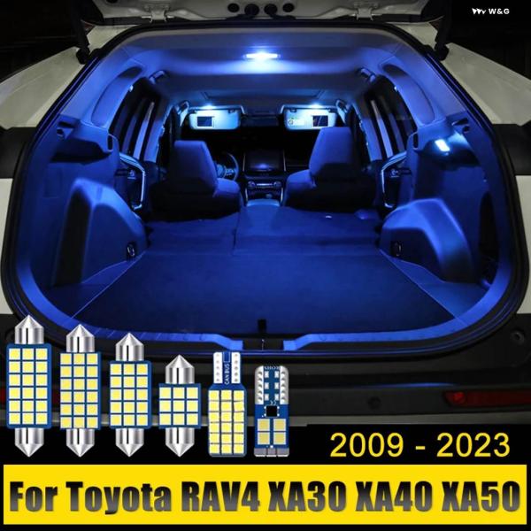 トヨタ RAV4 XA30 XA40 XA50 2009-2019-23 RAV 4 ハイブリッド 6個 車ドーム読書灯 化粧鏡 トランク ランプ カスタム パーツ アクセサリーToyota RAV4 XA30 XA40 XA50 2009...