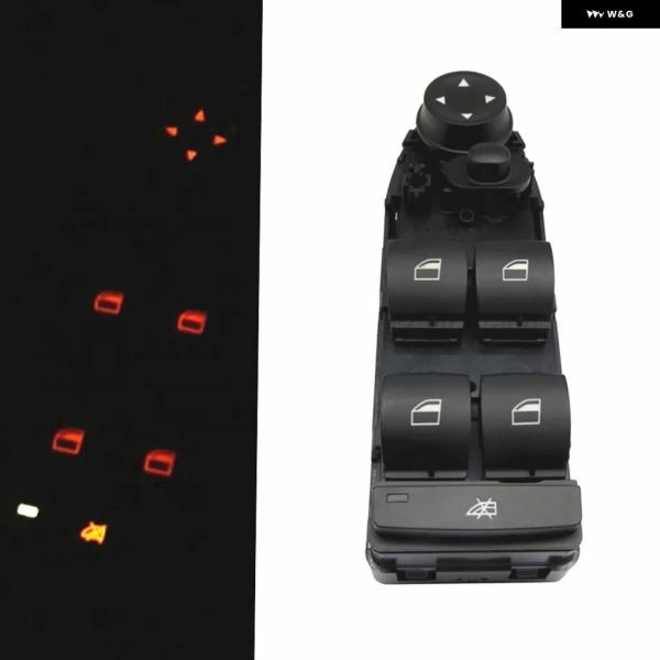 61319155501 ドアミラー ウィンドウ コントロール スイッチ ボタン BMW E90 E91 2004-2013 USAエディション カスタム パーツ アクセサリー61319155501 Door Mirror Window Co...