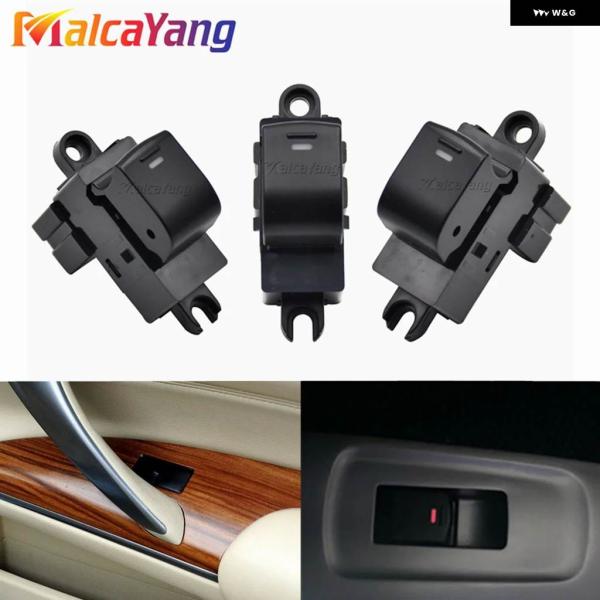 3ピース 日産 ティーダ C11 2004-2012 ティアナ 2004-2007 オート電動パワーウィンドウガラススイッチ ボタン LEDライト 左ハンドル 車 カスタム パーツ アクセサリー3pc Nissan Tiida C11 20...