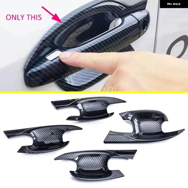 カーボン ドアハンドル サラウンド プロテクター 2021 2022 スバル アウトバック BT カスタム パーツ アクセサリーCarbon Fiber Door Handle Surrounds Protector 2021 2022 S...