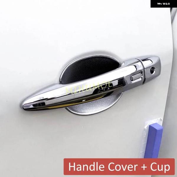 クローム ドアハンドル カバー ボウルカップサラウンド トリム アクセサリー 日産 ローグ/エクストレイル T33 2021-24 2025 カスタム パーツ アクセサリーChrome Door Handle Cover + Bowl Cu...